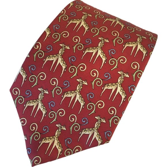 Lord & Taylor | Accessories | Vintage Lord Taylor Tie Necking Giraffes ...